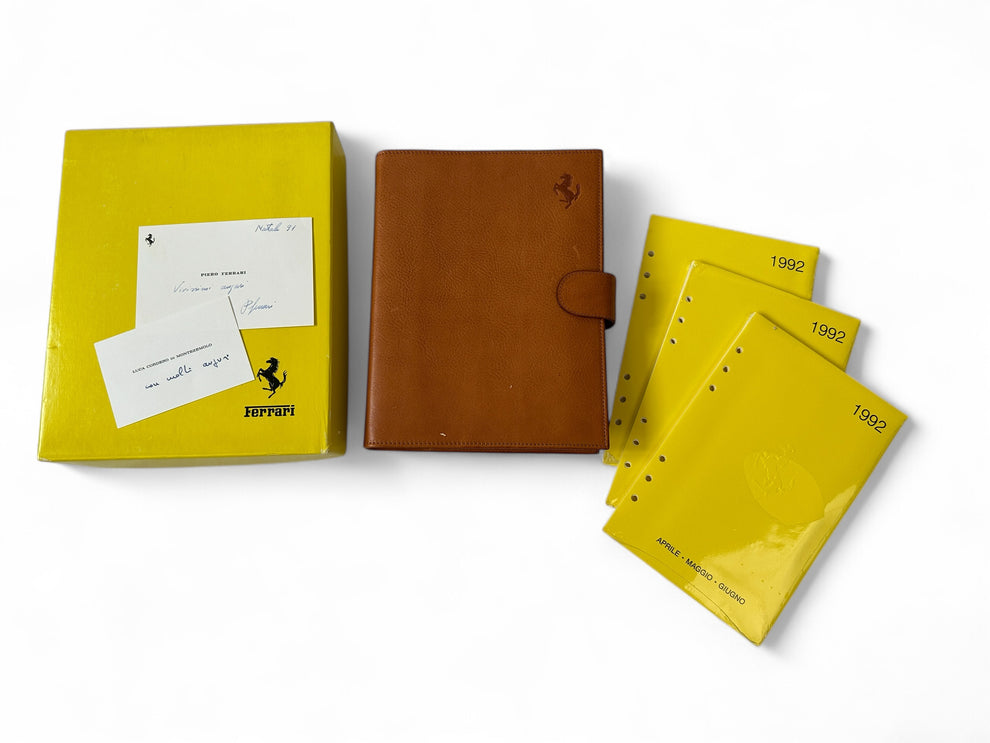 Ferrari Schedoni Leather Agenda 1992 - In Original Box - Piero Ferrari